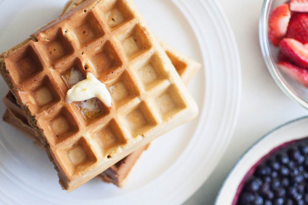 Fluffy Almond-Millet Waffles (gluten-free) - Wake the Wolves
